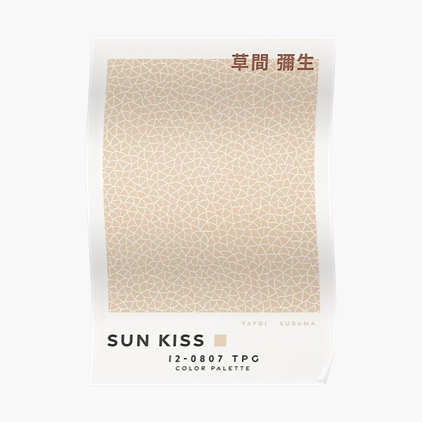 "Yayoi Kusama Pantone Sun Kiss Color High" Poster for Sale by belang22 ...