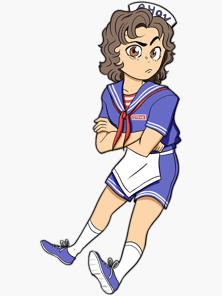 "Scoops Ahoy Steve - Stranger Things " Sticker for Sale by ...