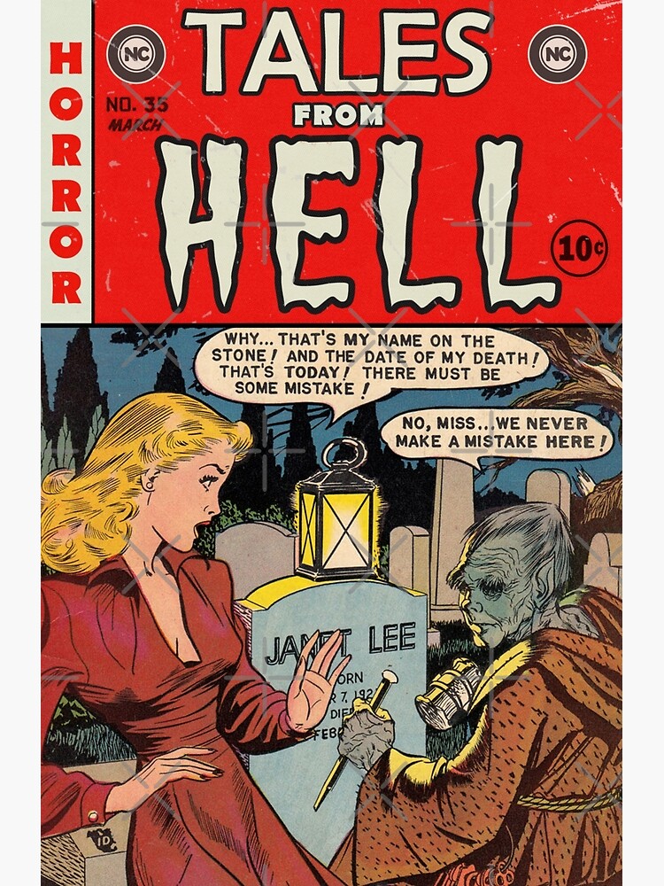 "Supernatural Comic Books Tales From Hell Horror" Poster for Sale by ...