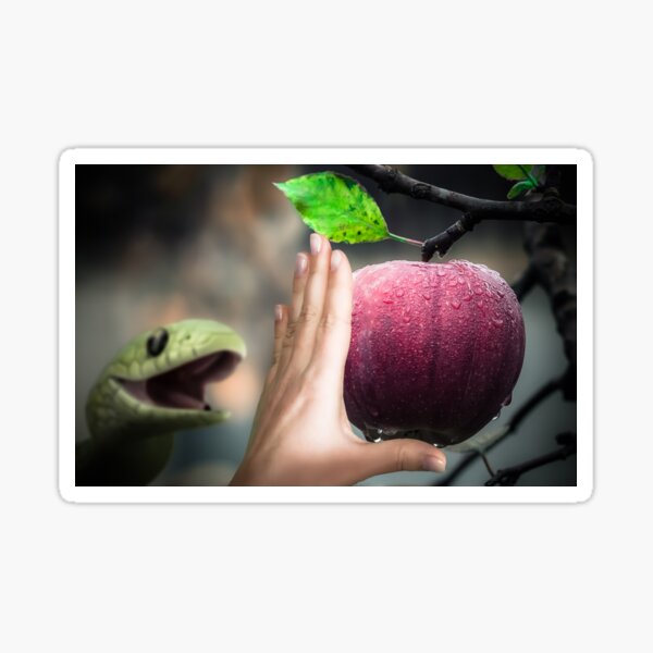 "The Original Deception" Sticker by BigRedCurlyGuy | Redbubble