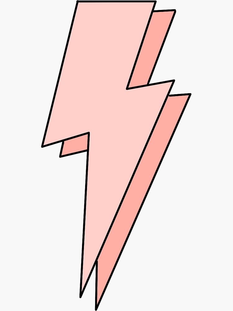 "preppy lightning bold sticker! :)" Sticker for Sale by amiesdesigns ...