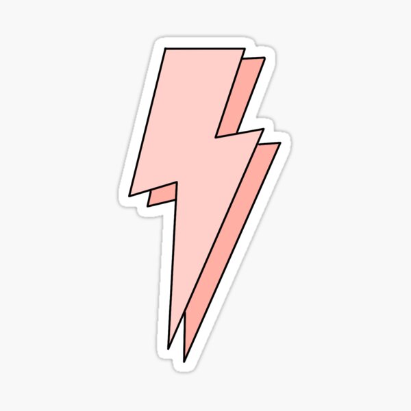 "preppy lightning bold sticker! :)" Sticker for Sale by amiesdesigns ...