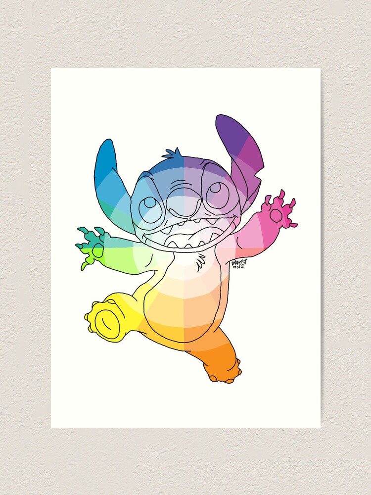 "Stitch color wheel" Art Print for Sale by maddiemak96 | Redbubble