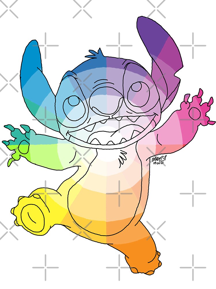 "Stitch color wheel" Art Print for Sale by maddiemak96 | Redbubble