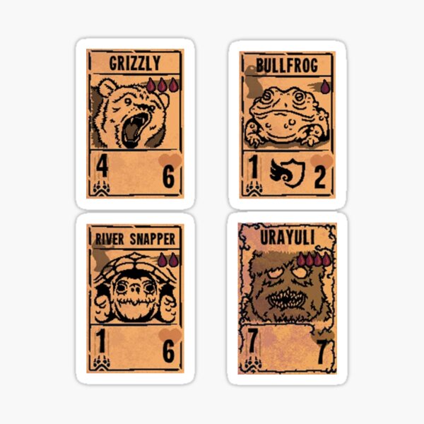 " Inscryption,grizzly,bullfrog,urayuli,river snapper" Sticker for Sale ...