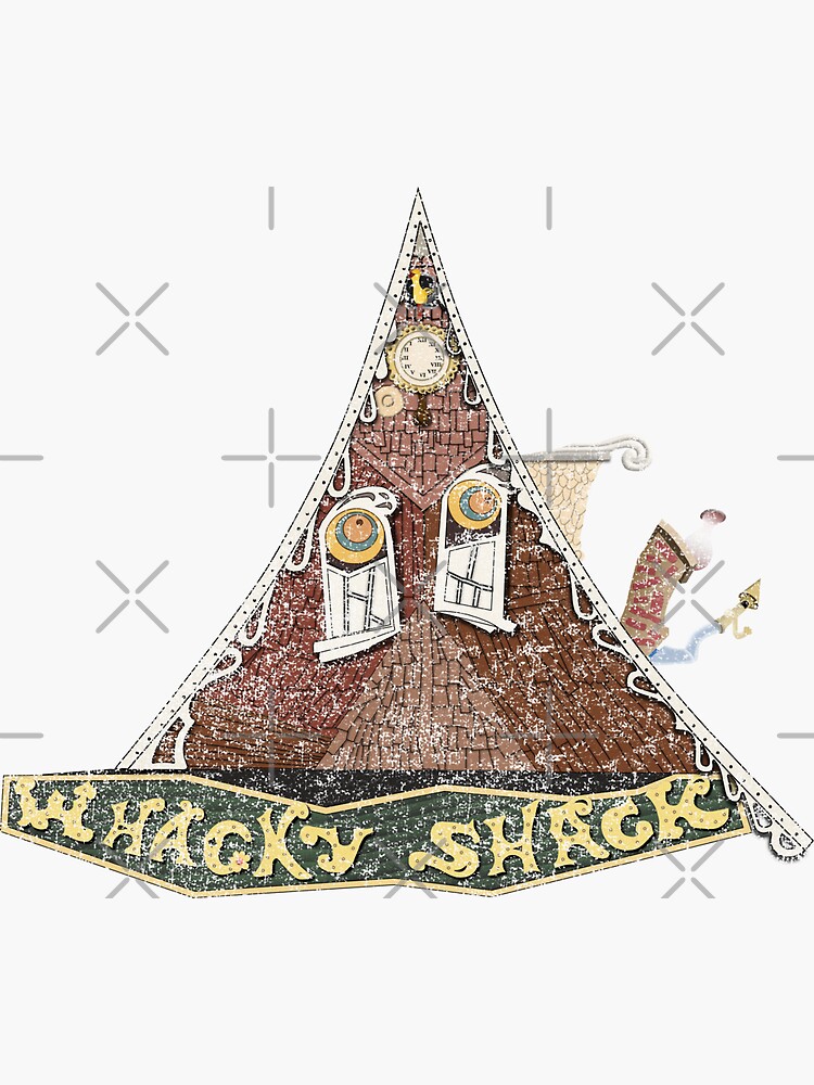 "Whacky Shack (Distressed)" Sticker for Sale by Cobalt7 | Redbubble