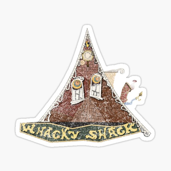 "Whacky Shack (Distressed)" Sticker for Sale by Cobalt7 | Redbubble