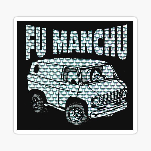 "fu manchu" Sticker for Sale by gbims4j | Redbubble