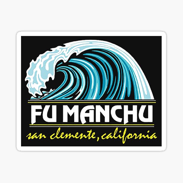 "fu manchu" Sticker for Sale by gbims4j | Redbubble