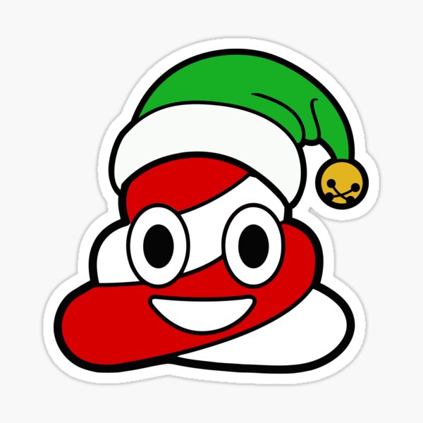 "Elf Poop Emoji" Sticker for Sale by ThomasKadmon | Redbubble