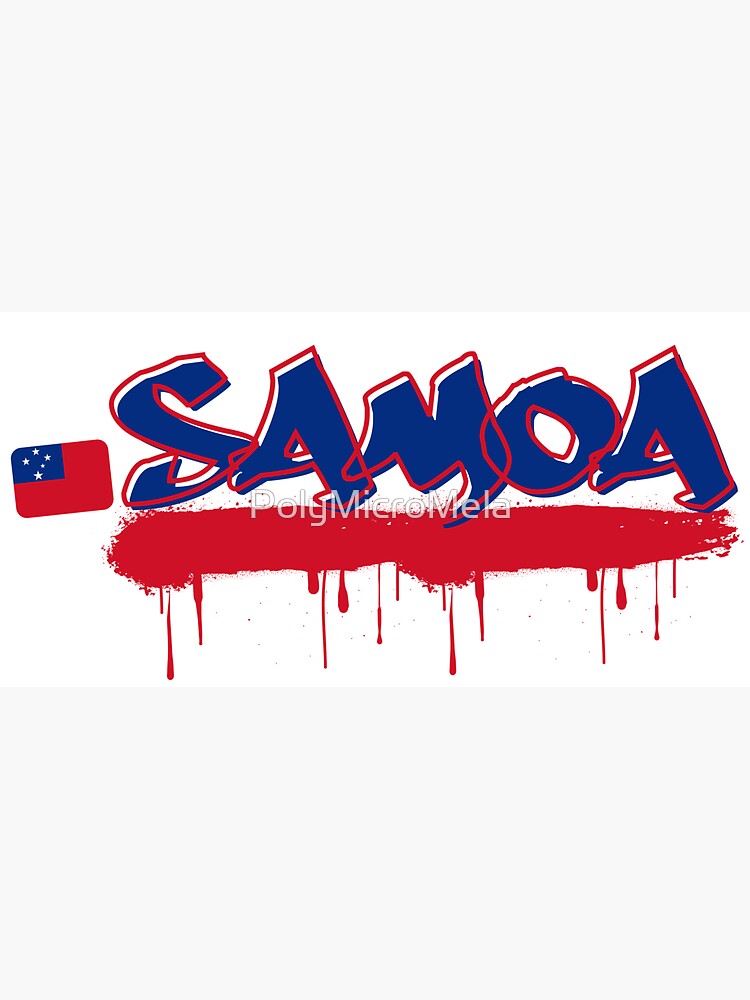 "Samoa" Sticker for Sale by PolyMicroMela | Redbubble