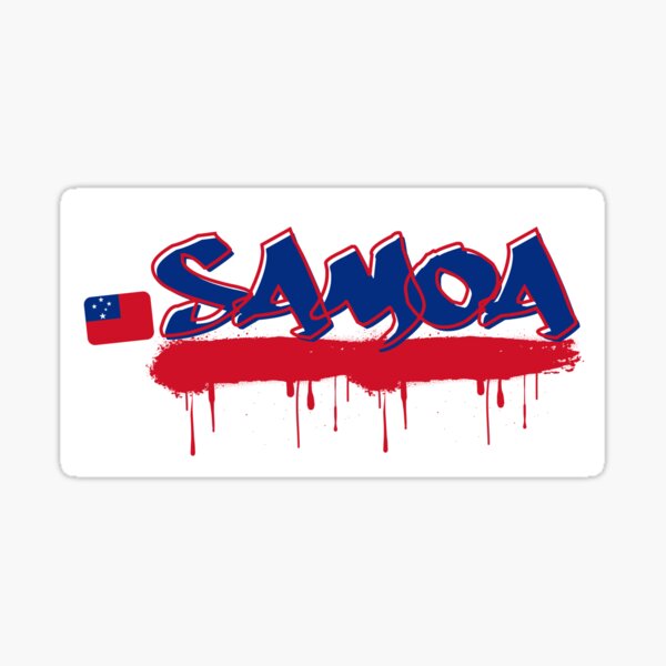"Samoa" Sticker for Sale by PolyMicroMela | Redbubble