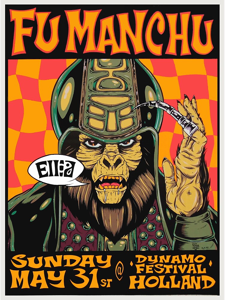 "fu manchu" Sticker for Sale by gbims4j | Redbubble