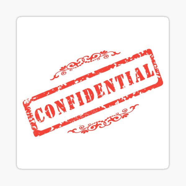 "Confidential Red Stamp 2022 Sticker" Sticker for Sale by Janio19 ...
