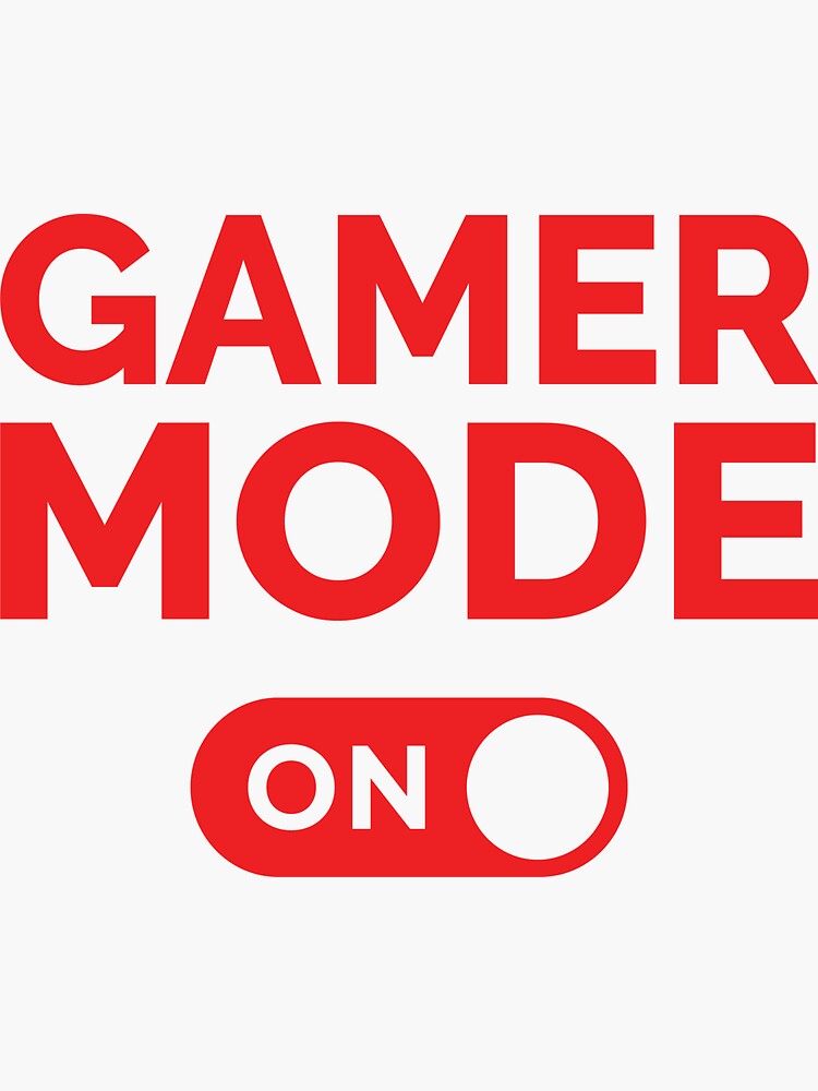"Gamer Mode On" Sticker for Sale by freshLayer | Redbubble