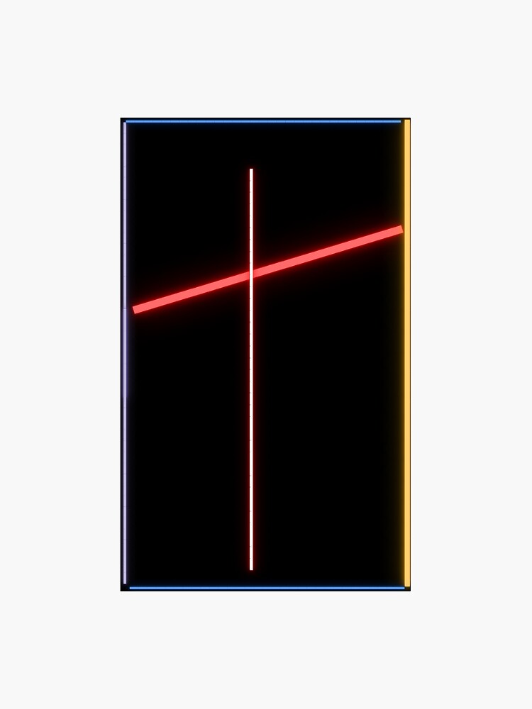 "Glowing Cross sticker" Sticker for Sale by mikiahb | Redbubble