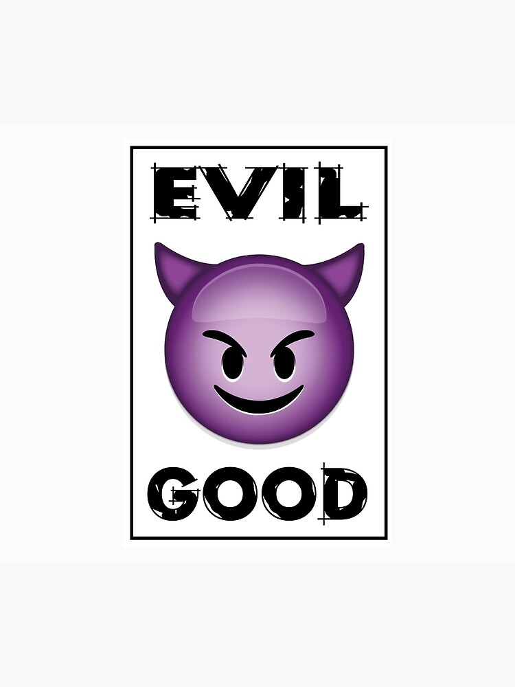 "Evil - Good Emoji" Photographic Print for Sale by SimonSay | Redbubble