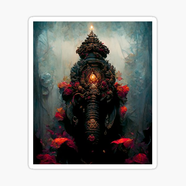 "Lord Ganesha Temple" Sticker for Sale by TheHouseMaster | Redbubble