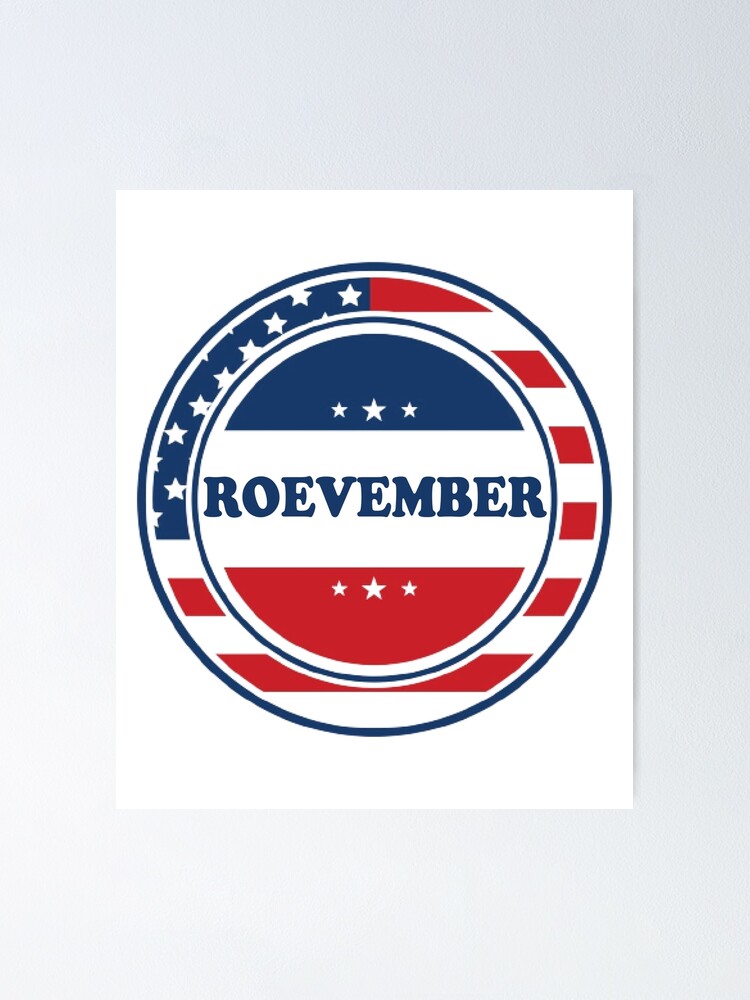 Póster «Roevember, camiseta con la bandera de Roevember USA envejecida ...