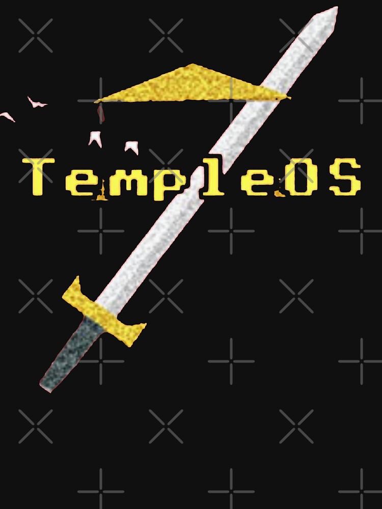 "TempleOs Gold Terry A Davis Memorial" T-shirt for Sale by ...