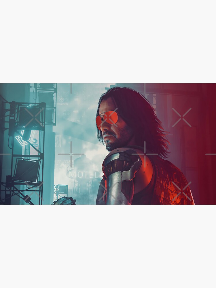 "Cyberpunk Johnny Silverhand" Sticker for Sale by BienThings | Redbubble