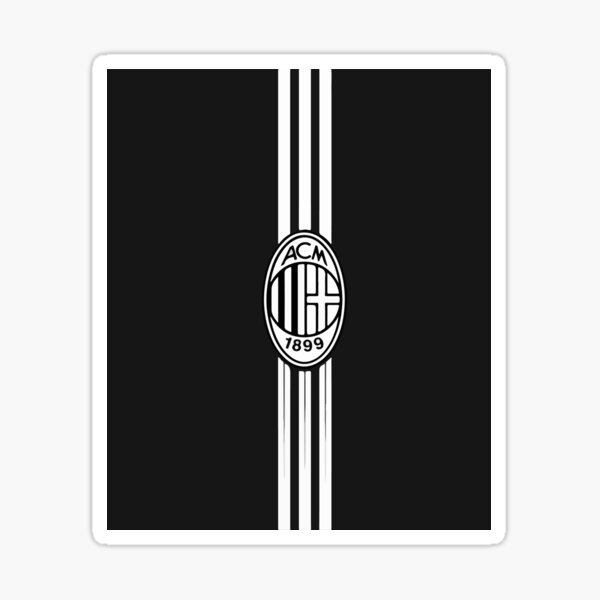 "Ac Milan Illustration" Sticker for Sale by CartheArtwork | Redbubble