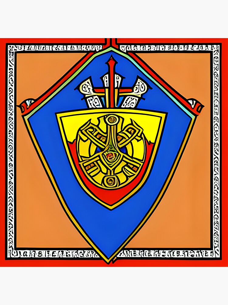 "Family Crest" Sticker for Sale by IlluminatedPage | Redbubble
