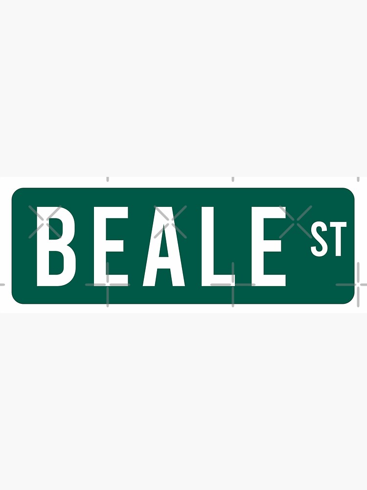 "Beale St Sign" Sticker for Sale by 1991vintage | Redbubble