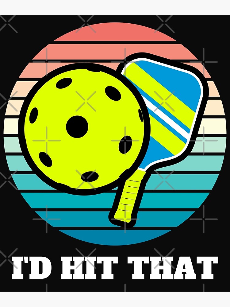 "Vintage Pickleball - Retro Pickleball Design" Art Print for Sale by ...