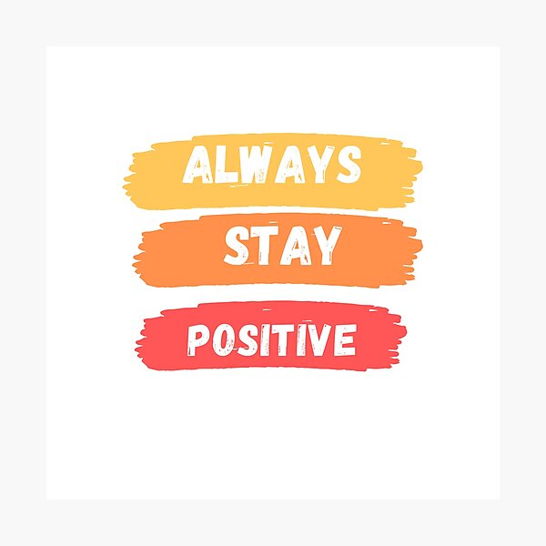"Bleiben Sie immer positiv, träumen Sie groß, Affirmationen, psychische ...