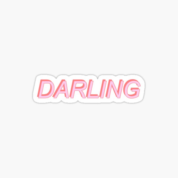 "Darling" Sticker by cherrykisses | Redbubble