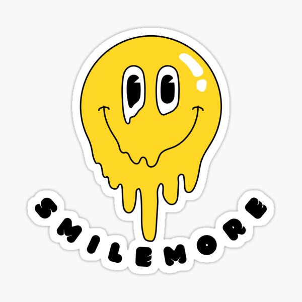 "Smile more sticker, dream big, affirmations, mental health, self care ...