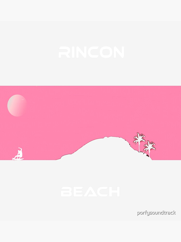 "Rincon Beach" Sticker for Sale by porfysoundtrack | Redbubble