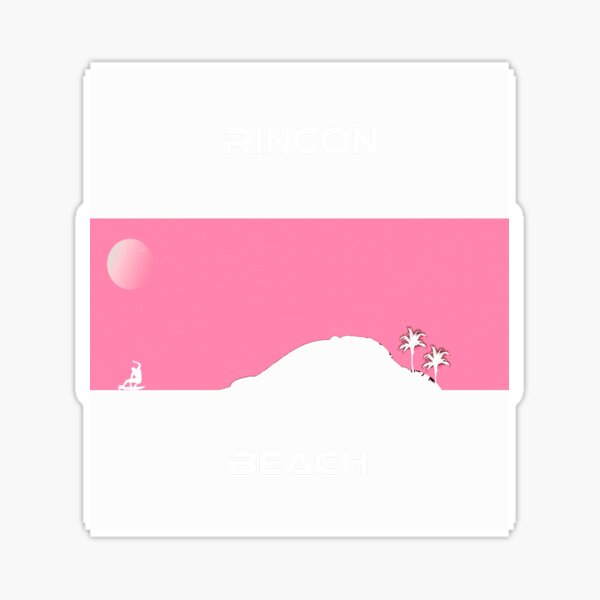 "Rincon Beach" Sticker for Sale by porfysoundtrack | Redbubble