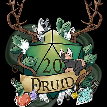 "Druid DnD" Sticker for Sale by Willow Nox | Redbubble