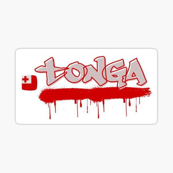 "Tonga" Sticker for Sale by PolyMicroMela | Redbubble