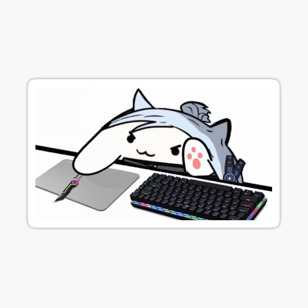 "WATCH THIS!!!!!!! Bongo Cat" Sticker for Sale by Memes-Inc | Redbubble