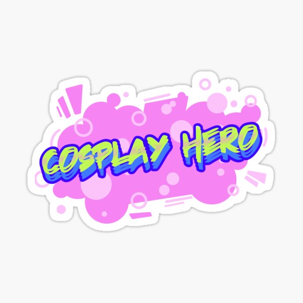 "Cosplay Hero Graffiti Style!" Sticker for Sale by ProjectTeez | Redbubble