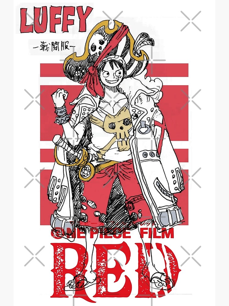 Póster «Luffy One Piece Red Film» de bagovago | Redbubble