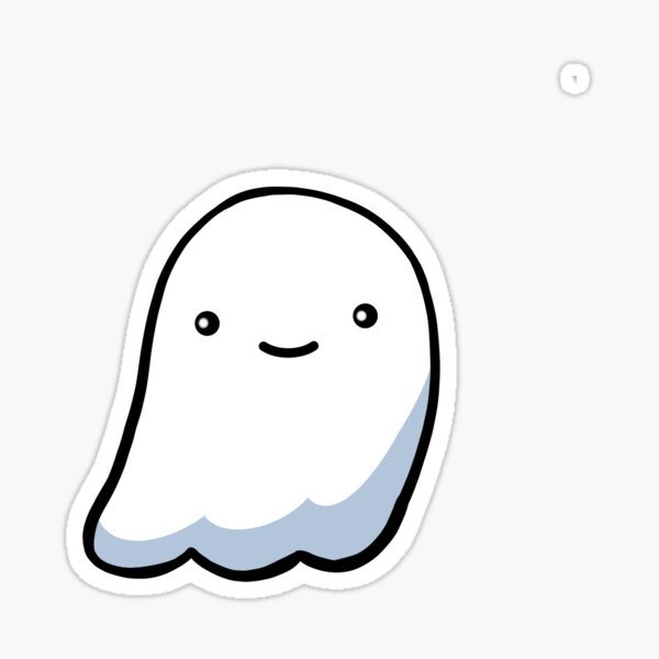 "Kawaii Happy Ghost" Sticker for Sale by artbytoshiandco | Redbubble