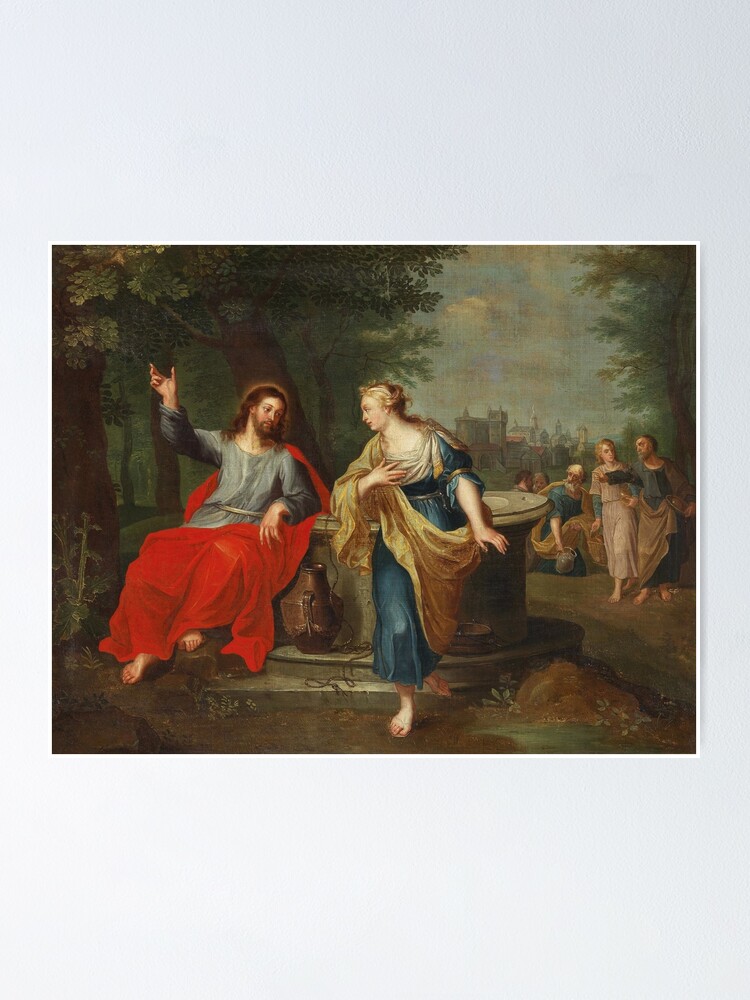 Póster «Cristo y la Mujer de Samaria en el Pozo | Círculo de Peter Paul ...