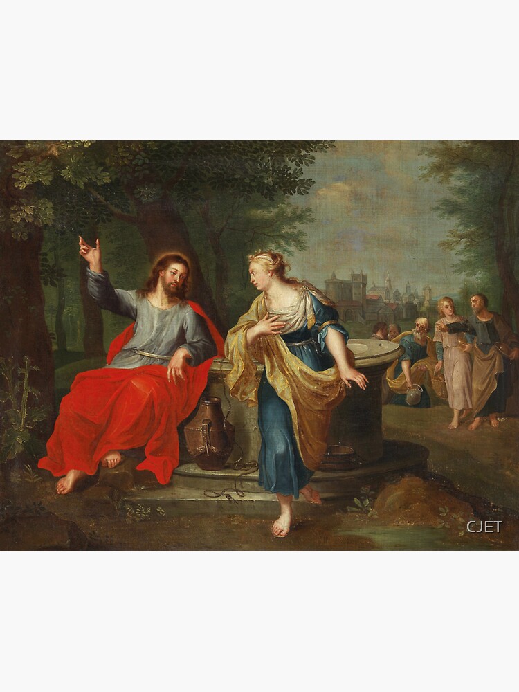 Pegatina «Cristo y la Mujer de Samaria en el Pozo | Círculo de Peter ...