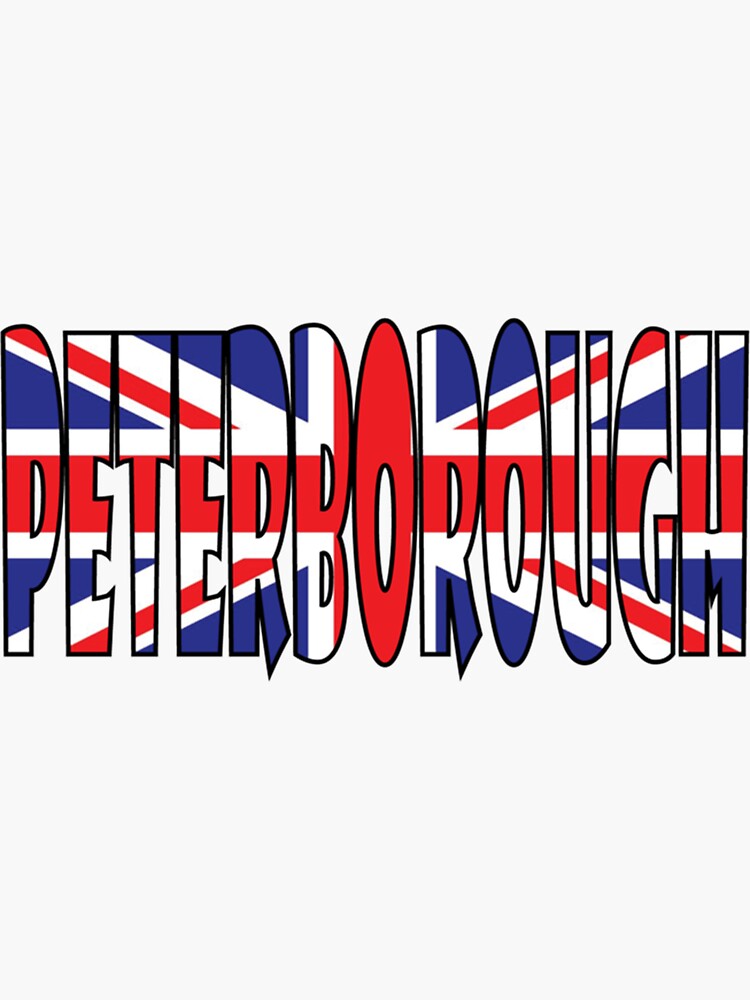 "Peterborough " Sticker for Sale by KatoGB | Redbubble