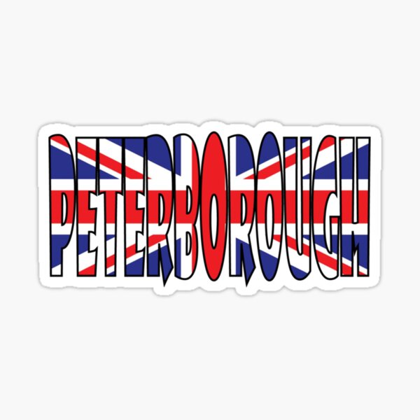 "Peterborough " Sticker for Sale by KatoGB | Redbubble