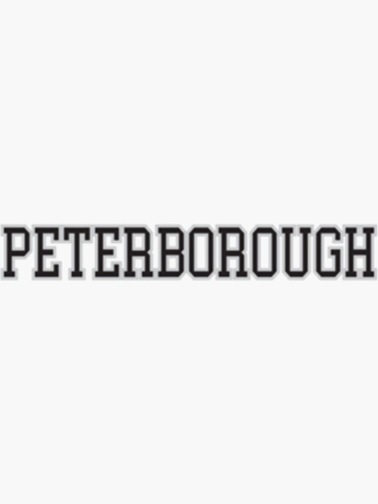 "Peterborough " Sticker for Sale by KatoGB | Redbubble