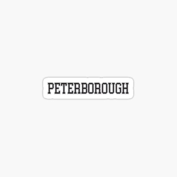 "Peterborough " Sticker for Sale by KatoGB | Redbubble