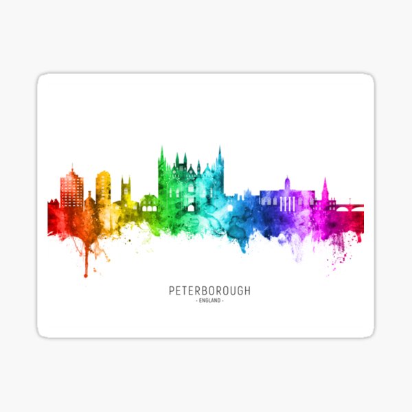 "Peterborough England Skyline " Sticker for Sale by KatoGB | Redbubble