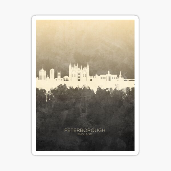 "Peterborough England Skyline " Sticker for Sale by KatoGB | Redbubble