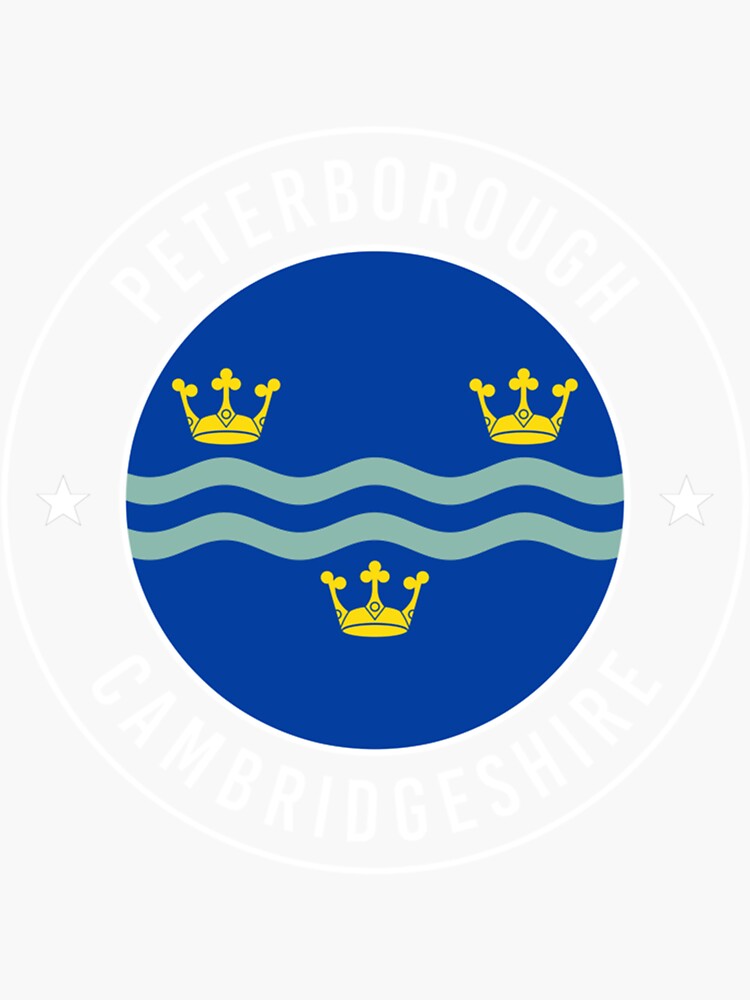 "Peterborough Cambridgeshire County Flag " Sticker for Sale by KatoGB ...