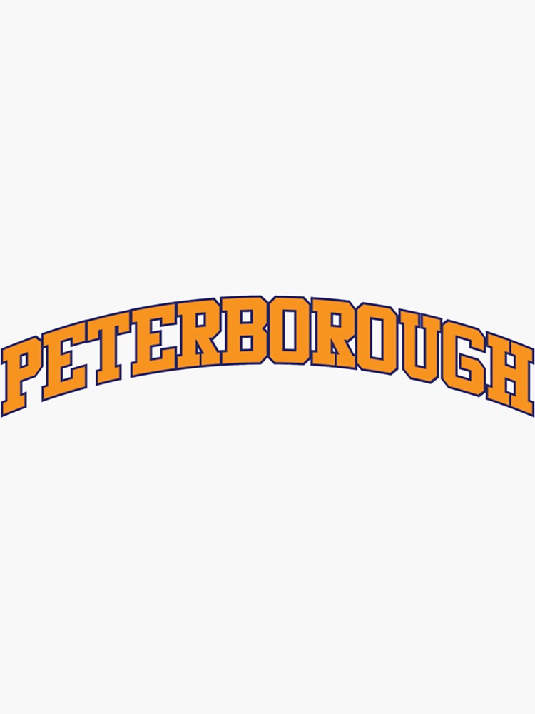 "Peterborough city vintage text design " Sticker for Sale by KatoGB ...